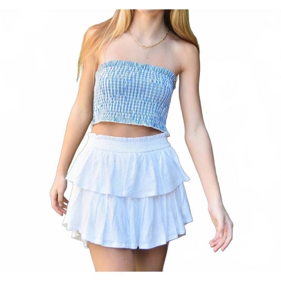 Katie J NYC | Tops | New Katie J Nyc Bea Tube Top In Bluewhite Stripe ...
